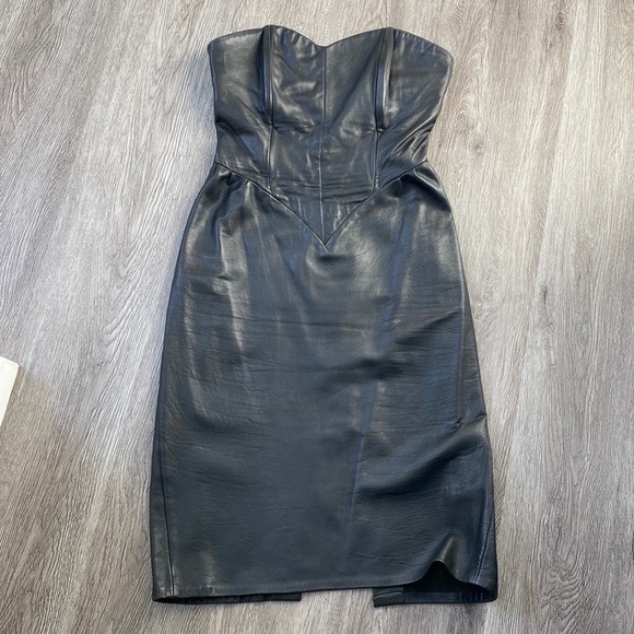firenze | Dresses | Vintage Leather Dress Waist 3 | Poshmark
